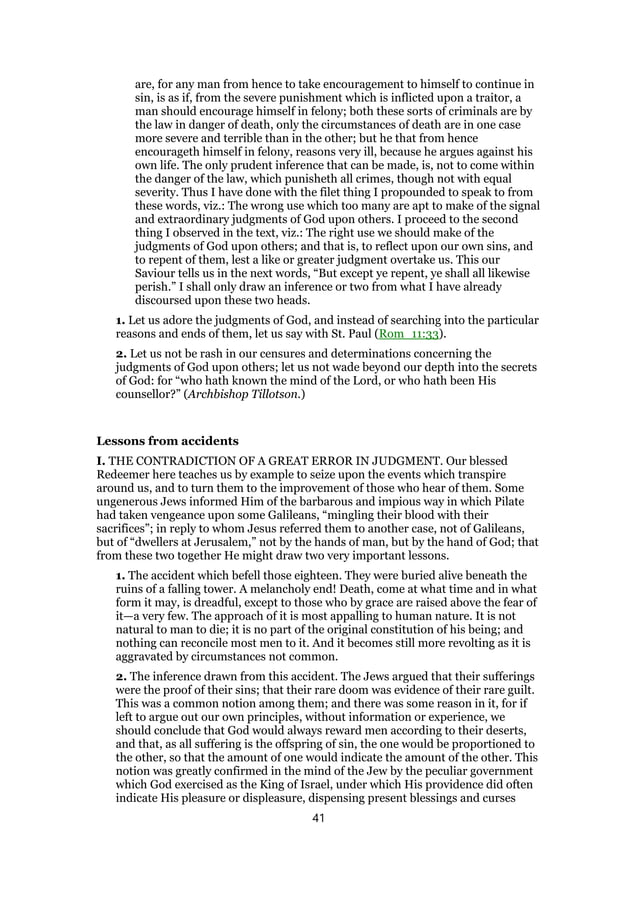 Luke 13 commentary | PDF