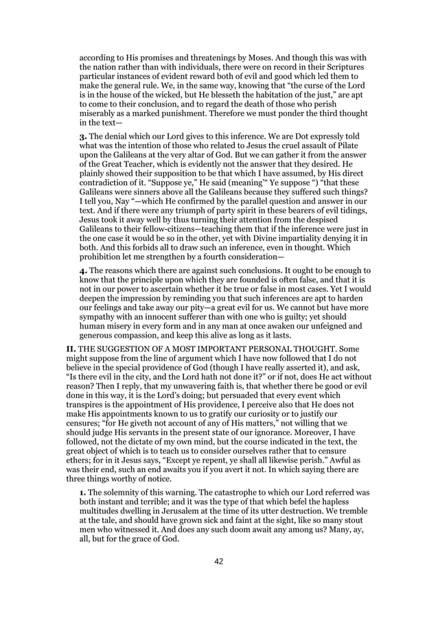 Luke 13 commentary | PDF