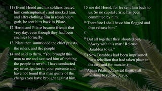 Passion Sunday - Gospel - Luke 23:1–56 (NRSVCE) | PPSX