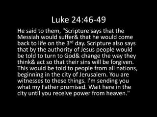 Luke 24 Hope Advance 2011 -- Mike Fast | PPTX