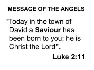 Luke 2v11 surprised shepherds | PPT