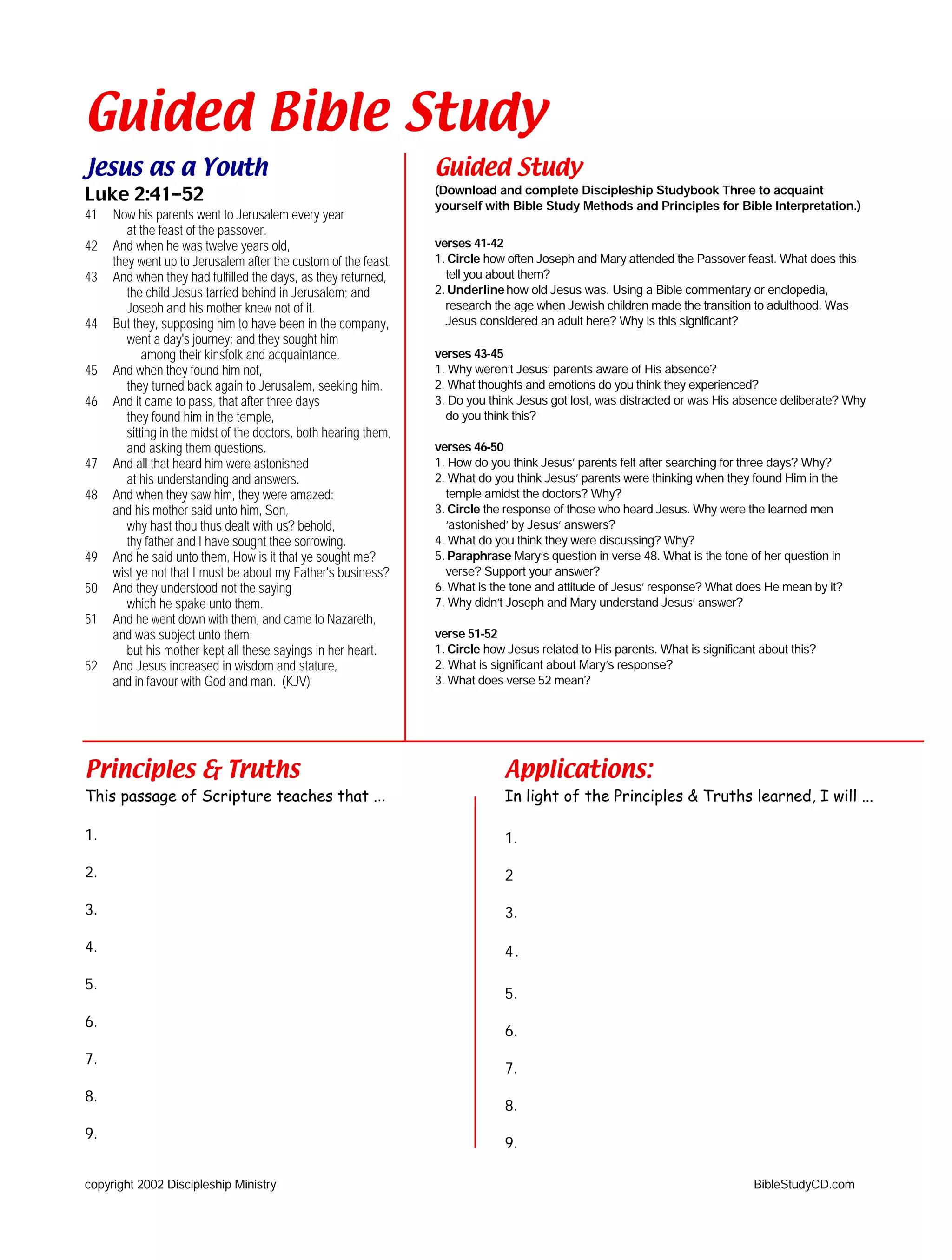 Luke2 youth (2) | PDF