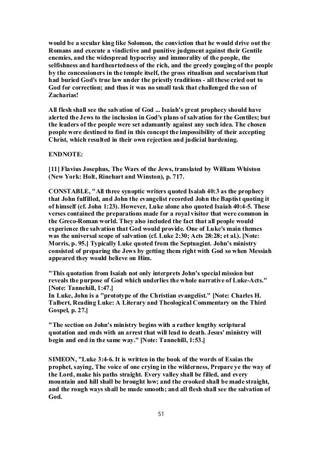 Luke 3 Commentary Luke 3 Commentary