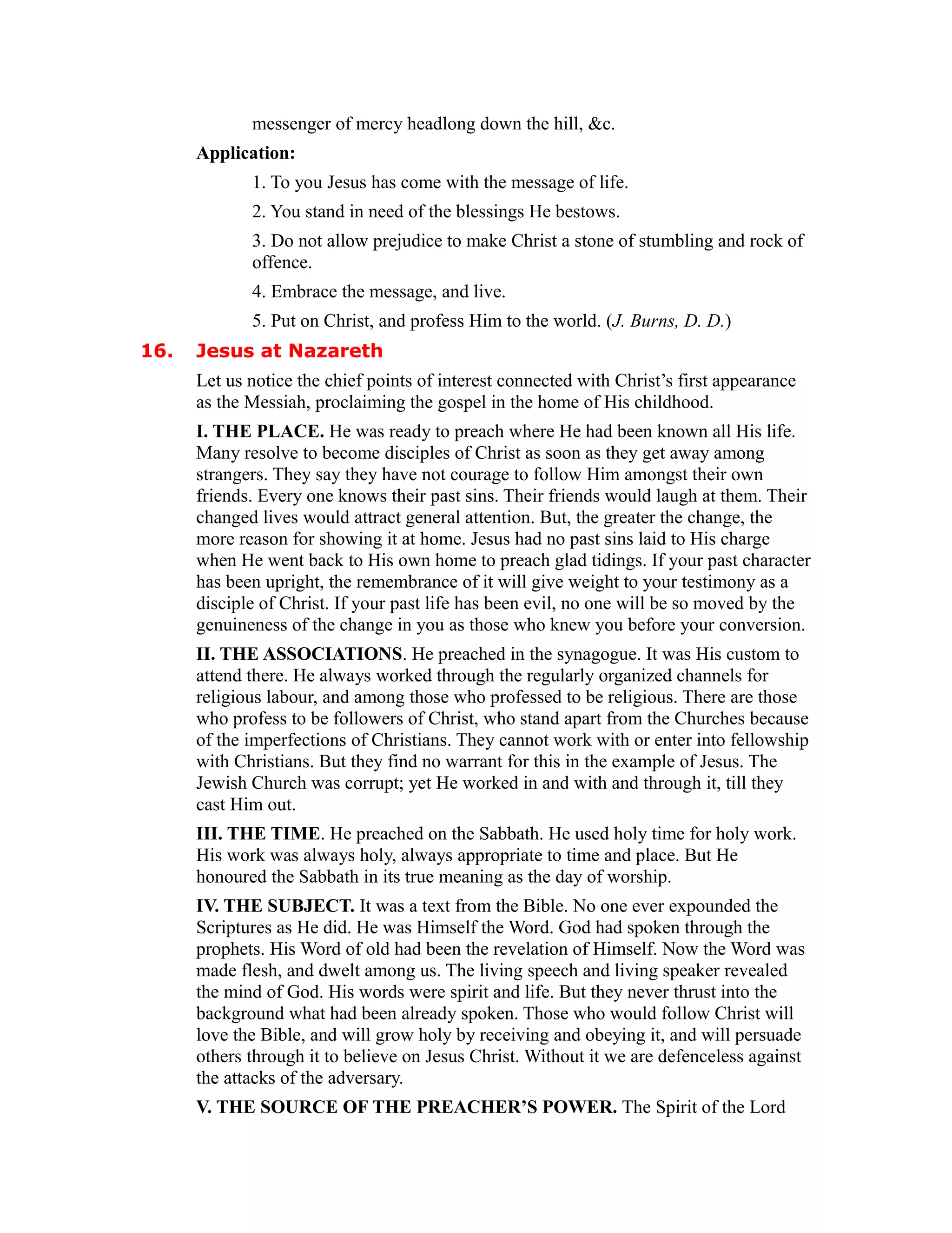 Luke 4 14 30 study of the teaching of jesus 03 01 | PDF