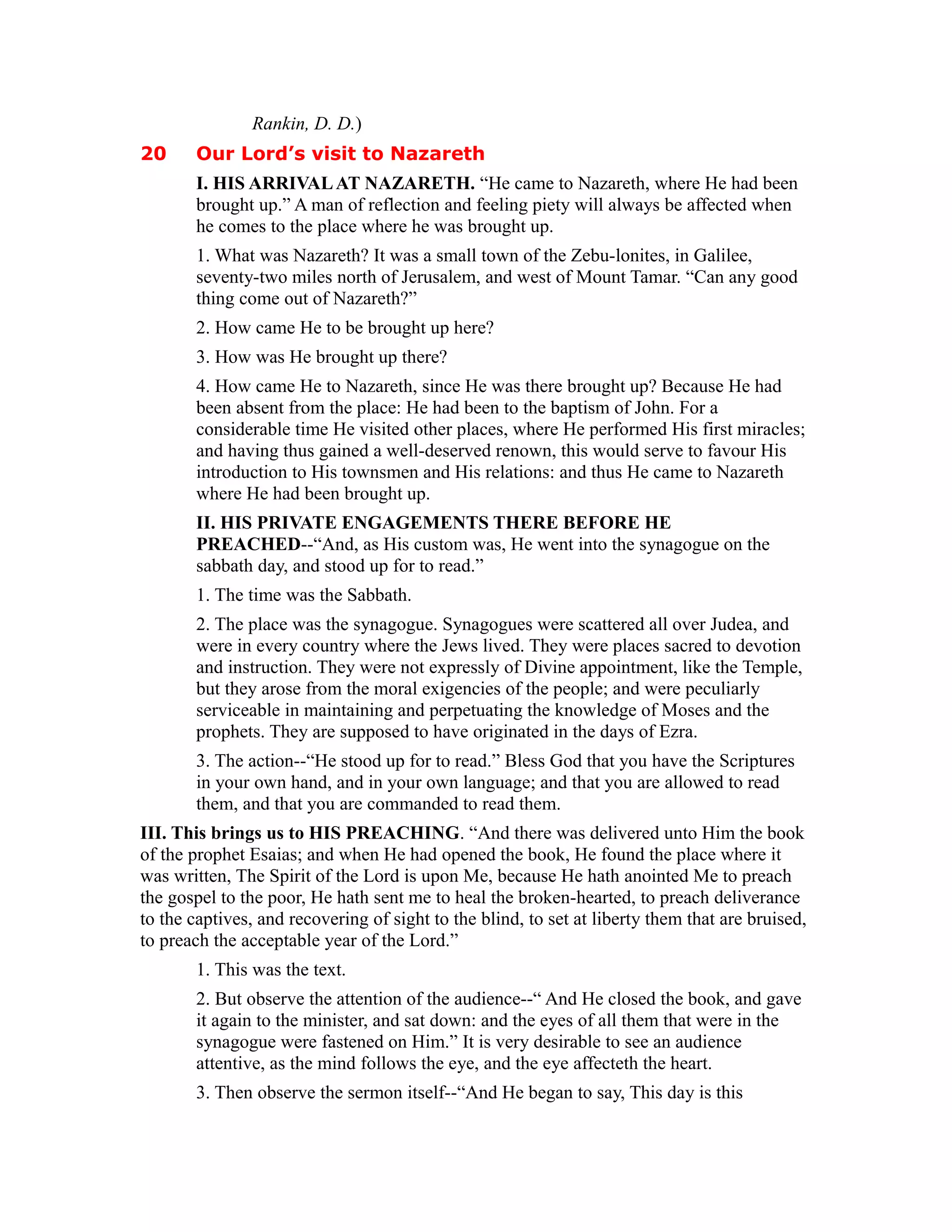 Luke 4 14 30 study of the teaching of jesus 03 01 | PDF