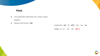 Vector Codegen in the RISC-V Backend | PPT