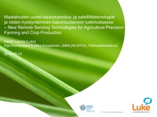 Luke SatAgri presentation 2016-05-24 | PPT