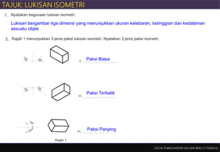 Lukisan Isometri Lukisan Isometri Lukisan Isometri | PPT