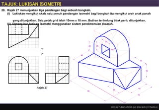 Lukisan Isometri Grafik Komunikasi Teknikal | PPT