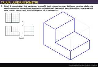 Lukisan Isometri Grafik Komunikasi Teknikal | PPT