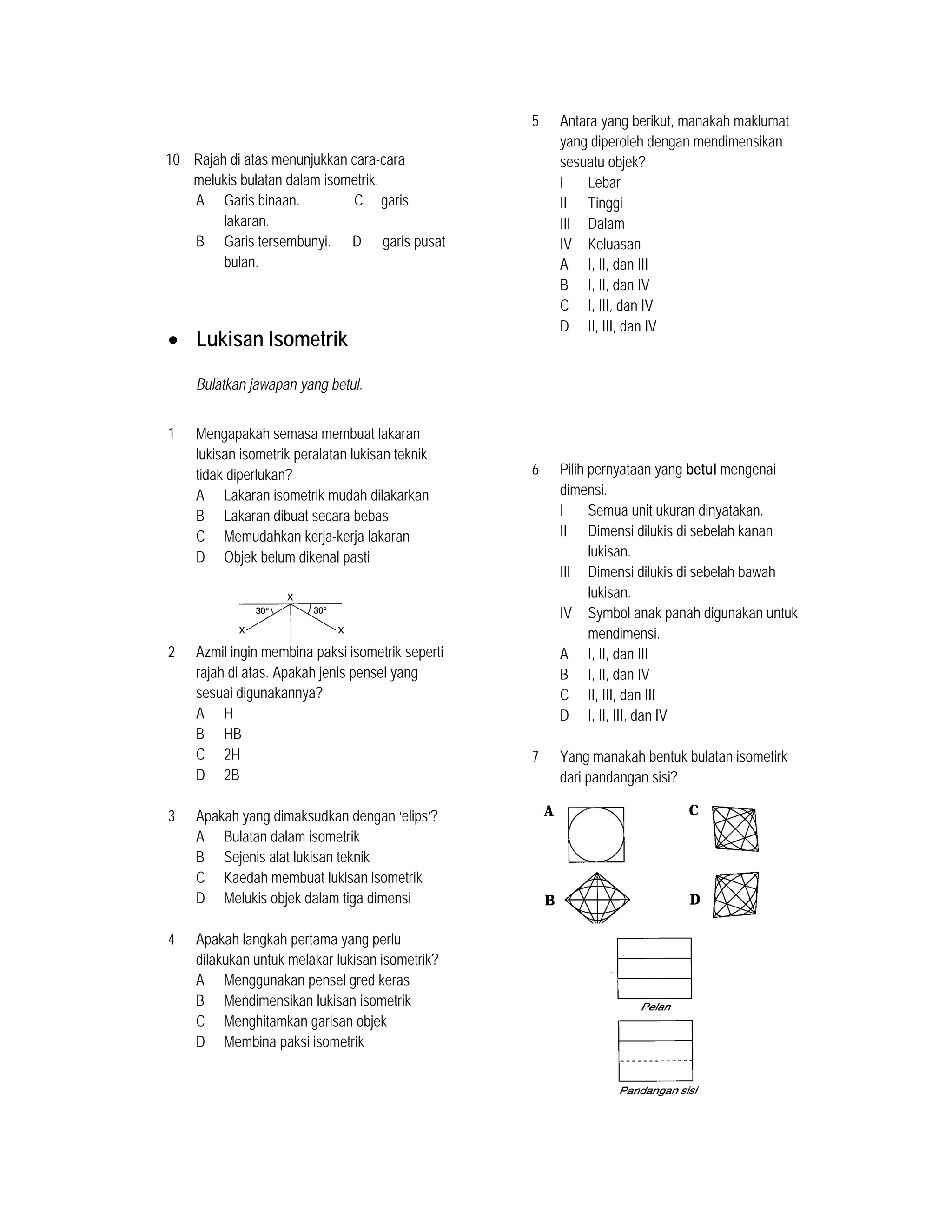 LUKISAN ISOMETRIK | PDF