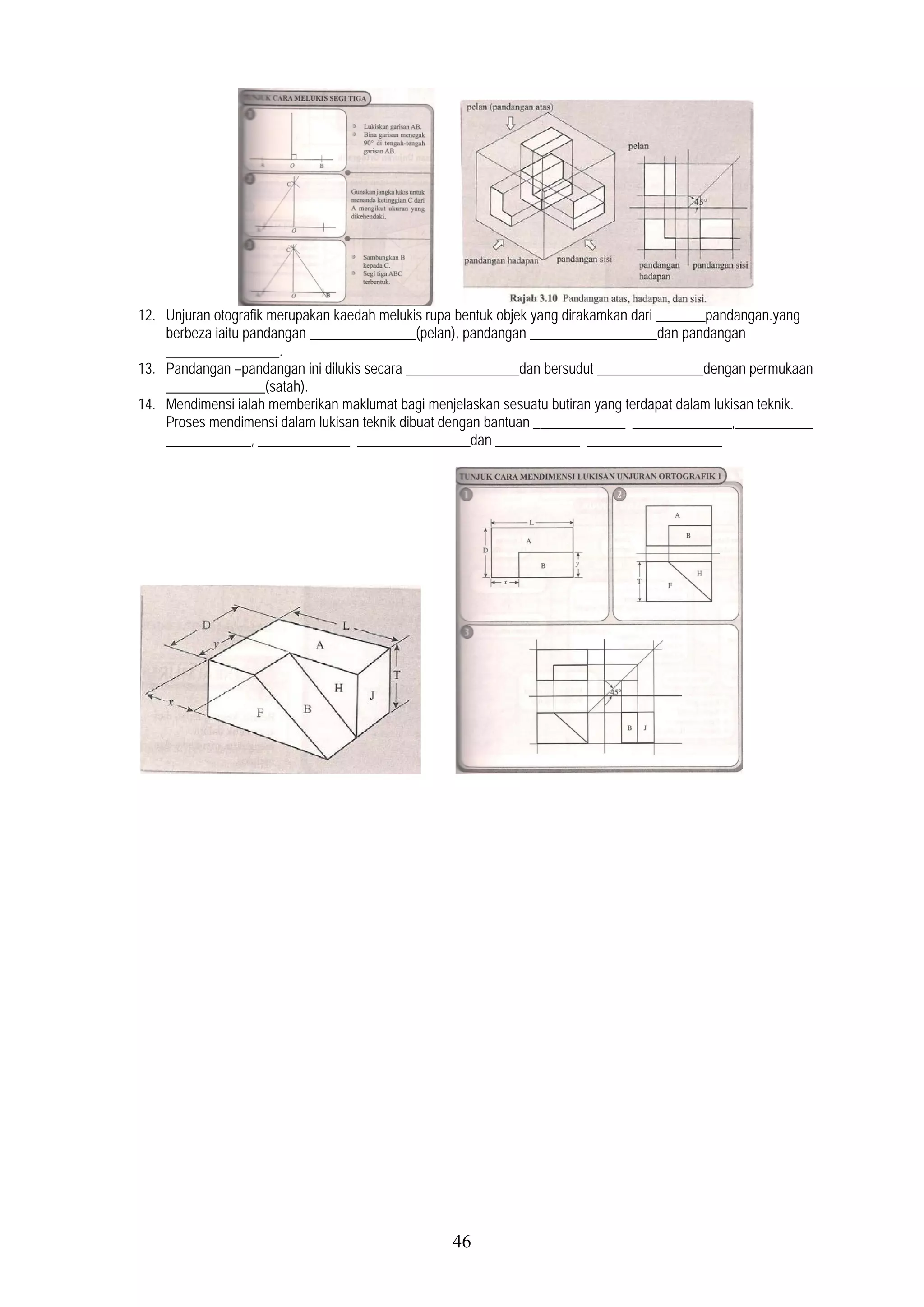 Lukisanteknik modul soalan | PDF