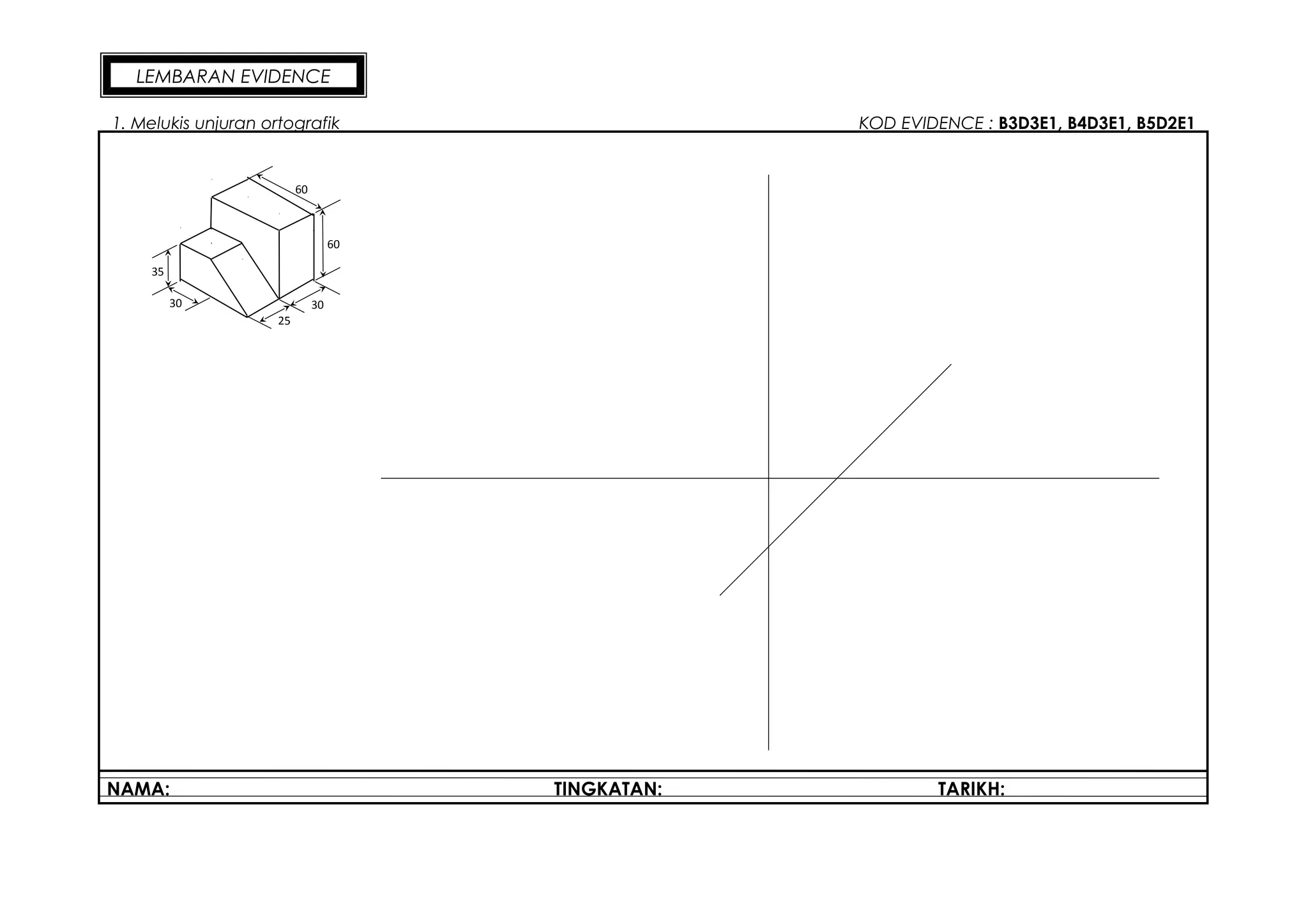Lukisan unjuran ortografik | DOC