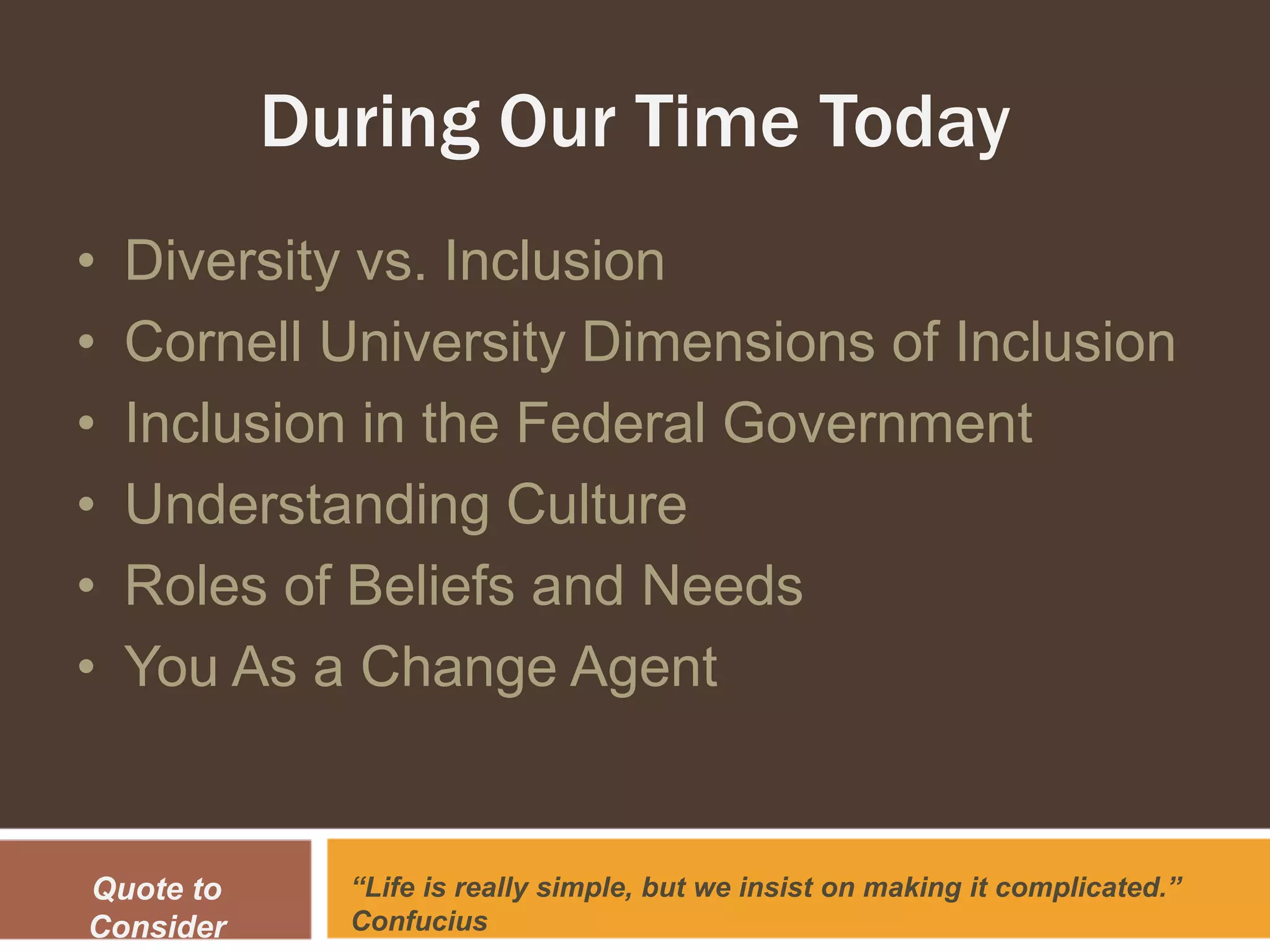 Inclusion As An Organizational Imperative | PPT