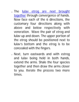Lulav-etrog-and-etrogim-myesrog | PDF