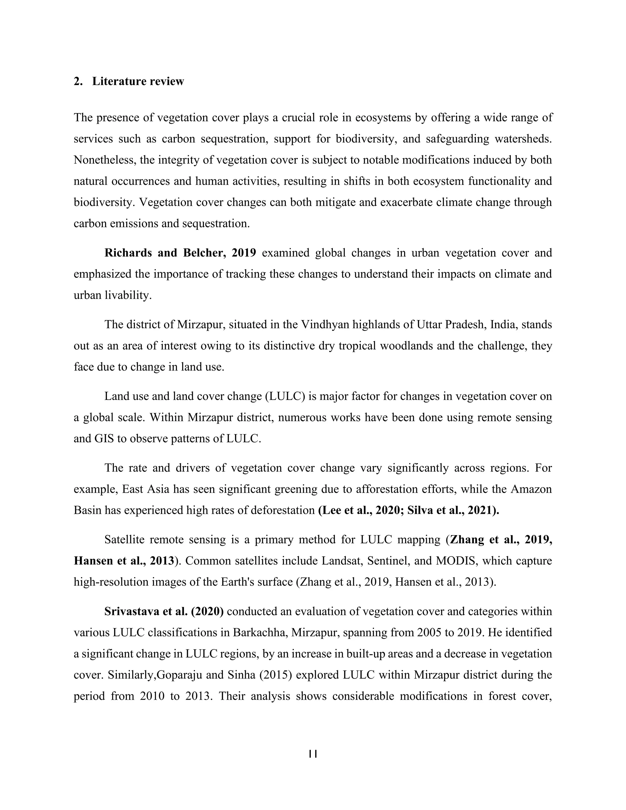 LAND USE LAND COVER AND NDVI OF MIRZAPUR DISTRICT, UP | PDF