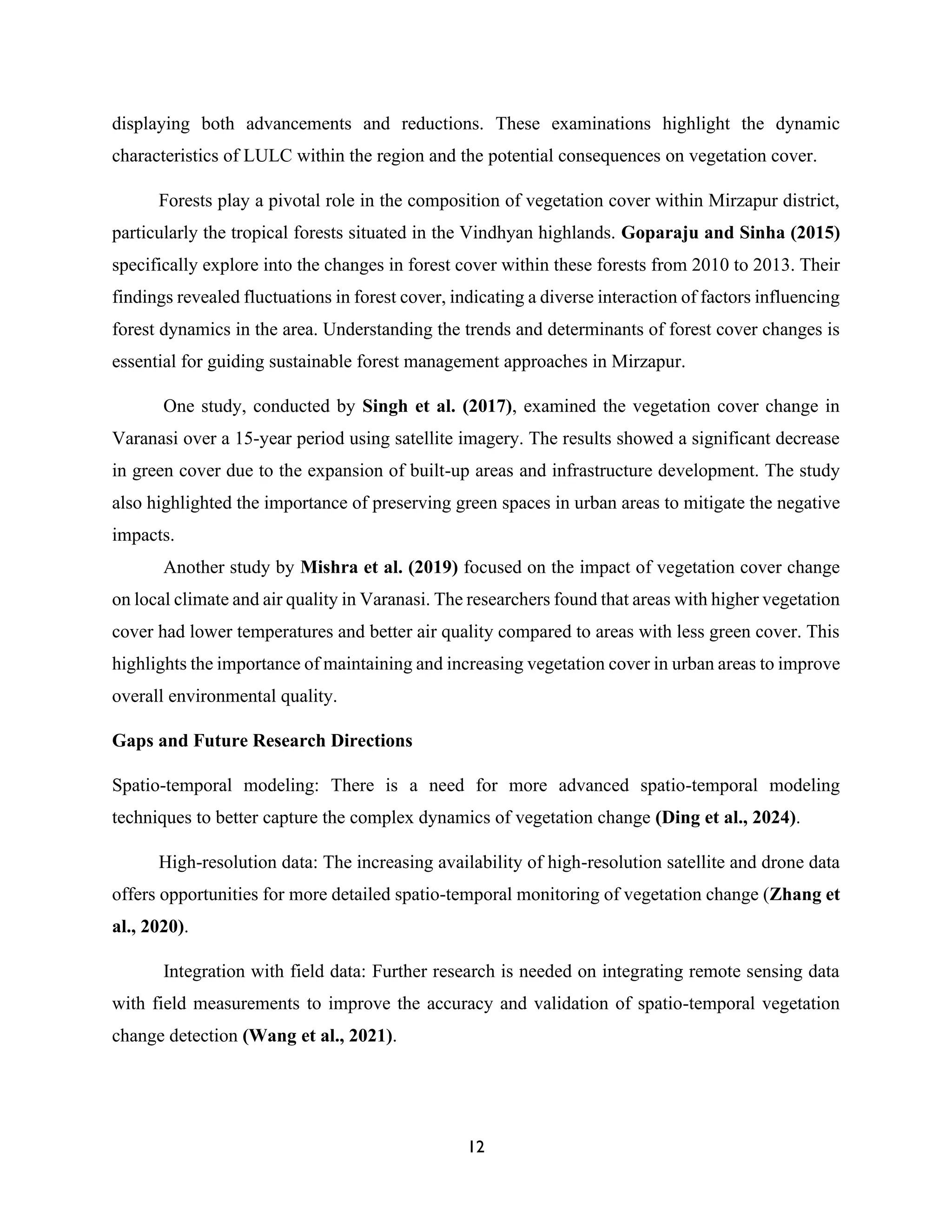 LAND USE LAND COVER AND NDVI OF MIRZAPUR DISTRICT, UP | PDF