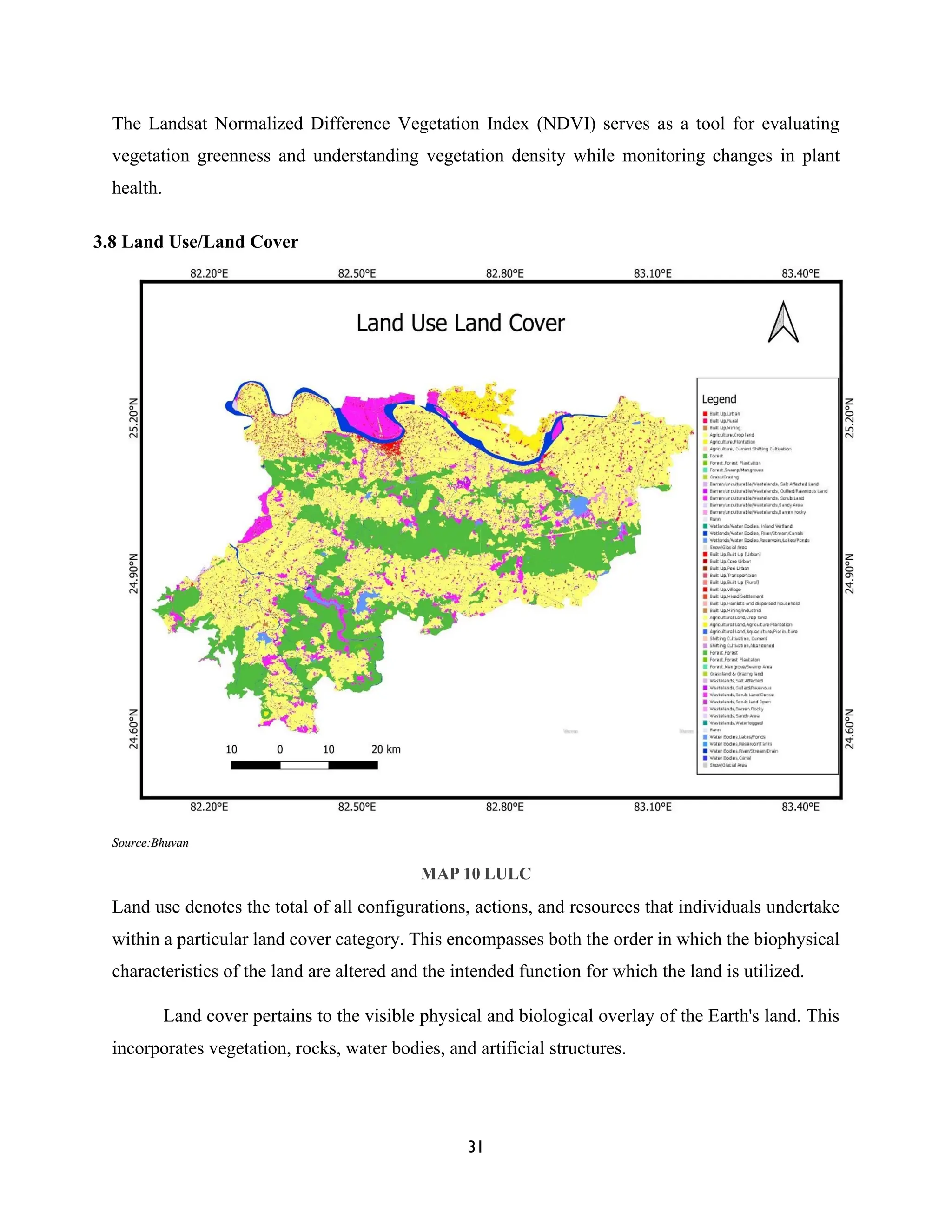 LAND USE LAND COVER AND NDVI OF MIRZAPUR DISTRICT, UP | PDF