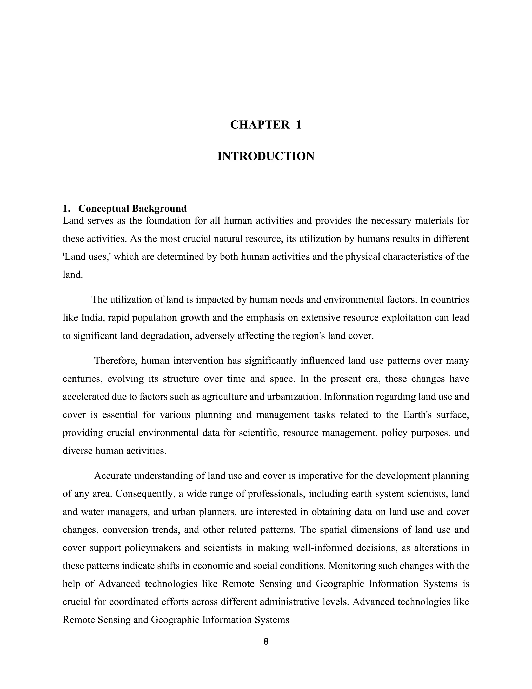 LAND USE LAND COVER AND NDVI OF MIRZAPUR DISTRICT, UP | PDF