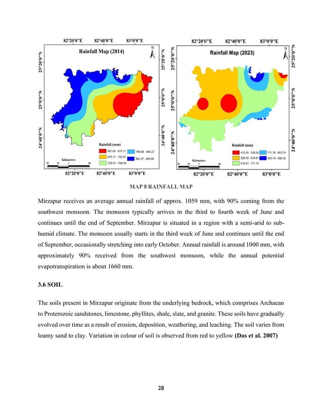 LAND USE LAND COVER AND NDVI OF MIRZAPUR DISTRICT, UP | PDF