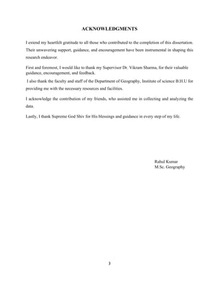 LAND USE LAND COVER AND NDVI OF MIRZAPUR DISTRICT, UP | PDF