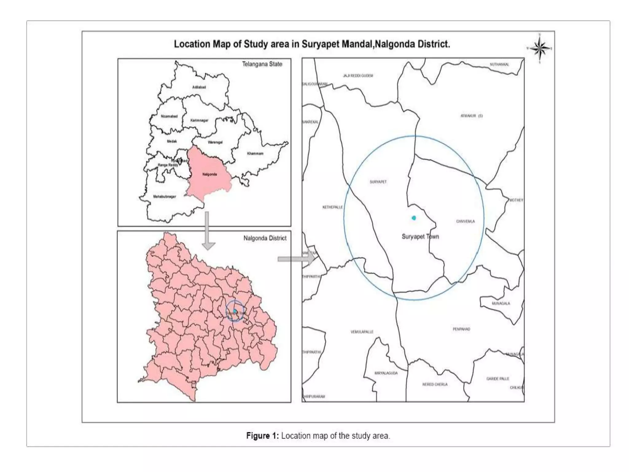 LAND USE LAND COVER FEATURES IN AND AROUND SURYAPET TOWN FOR URBAN ...