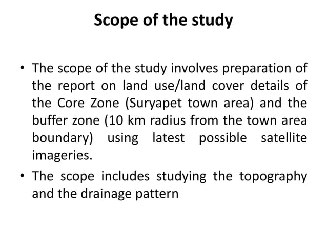 LAND USE LAND COVER FEATURES IN AND AROUND SURYAPET TOWN FOR URBAN ...