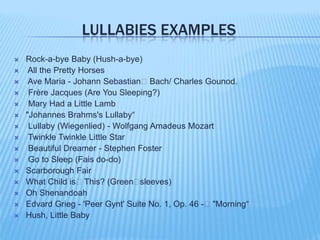 Lullabies | PPTX