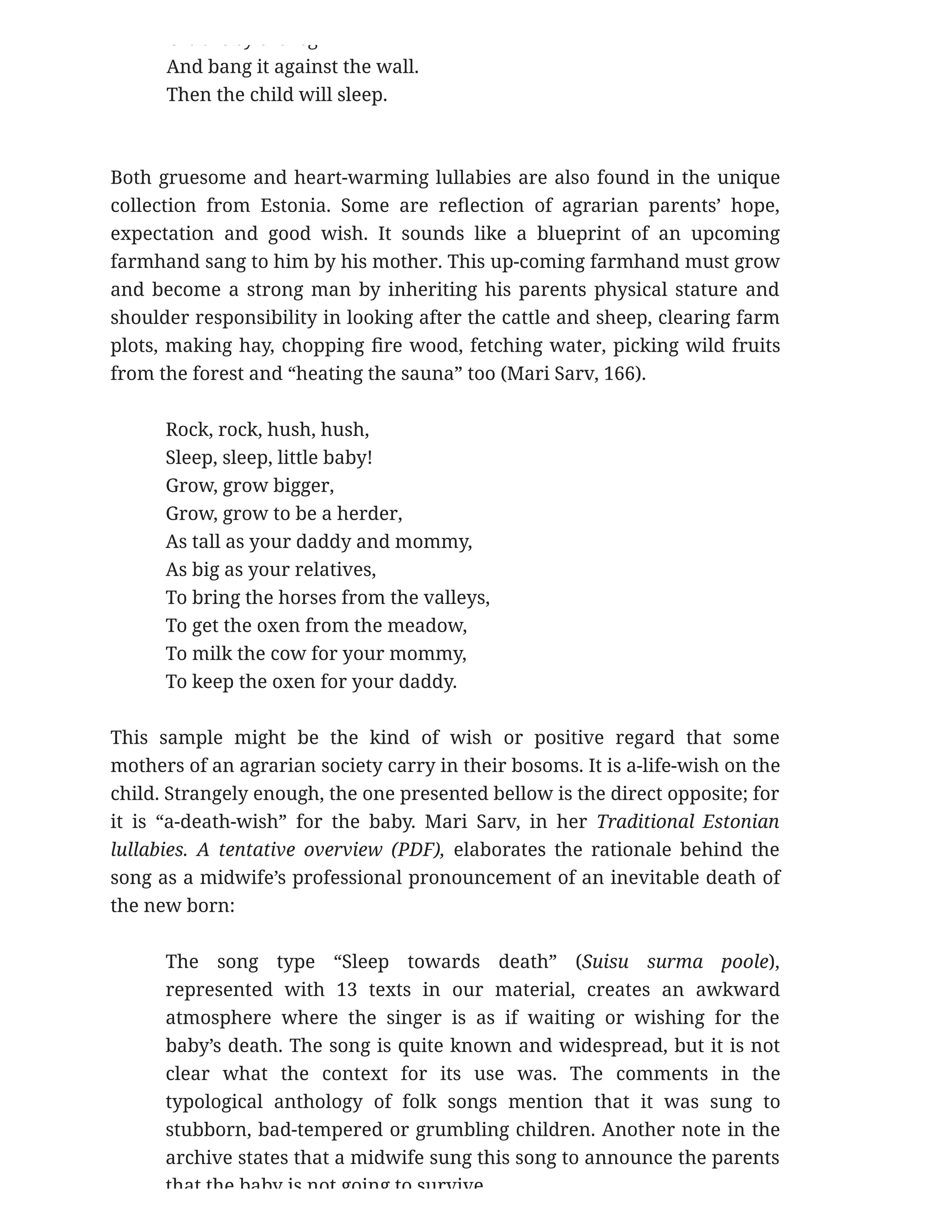 Lullabies | PDF