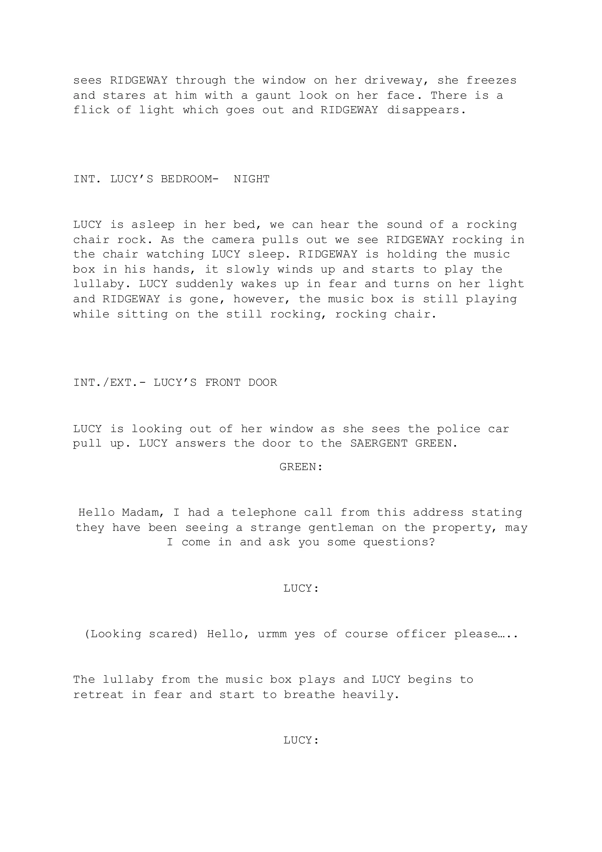 Lullaby Script | DOCX