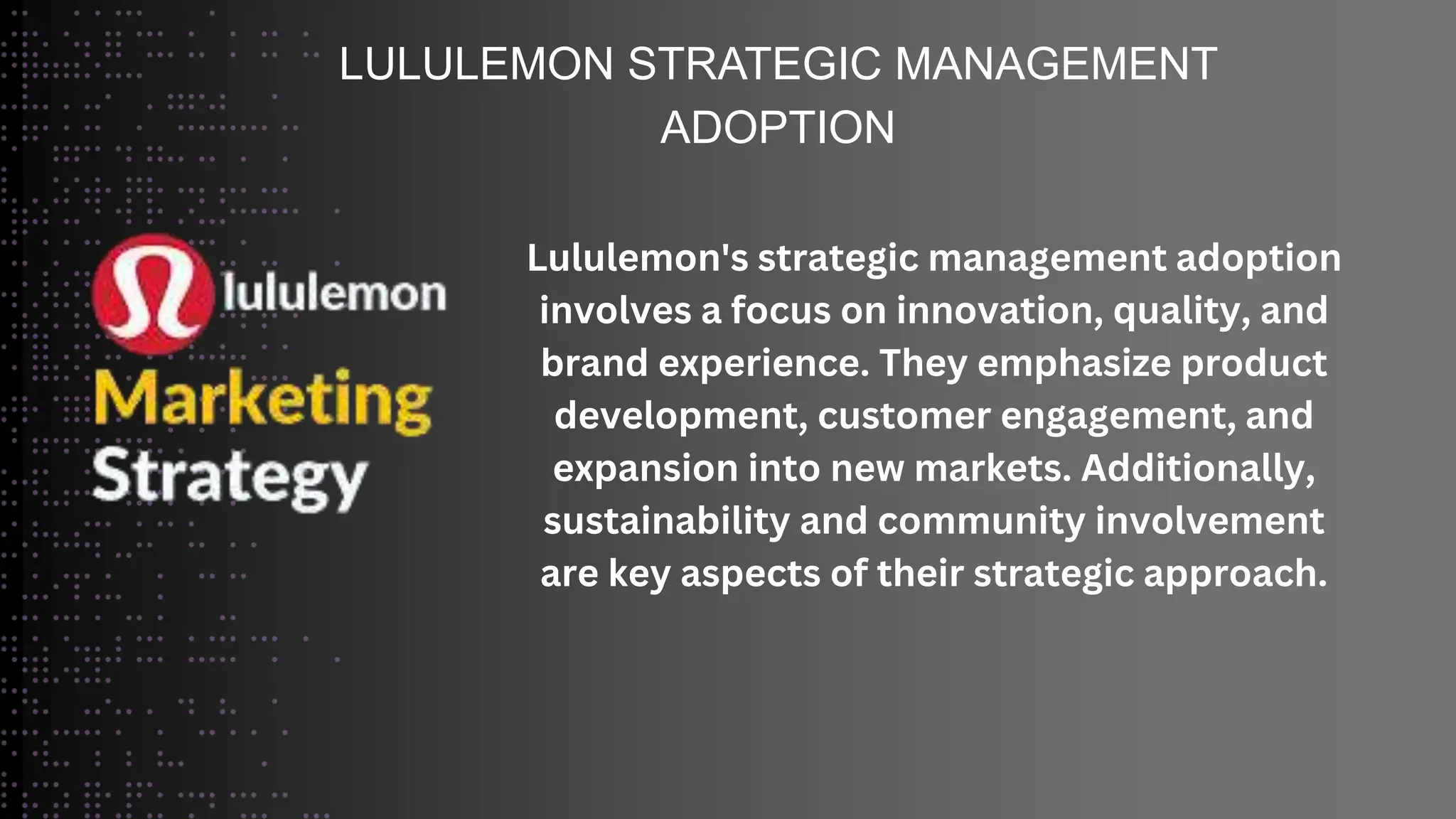 Lululemon Business Type Model Explanation | PPTX