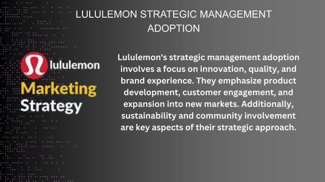 Lululemon Business Type Model Explanation | PPT