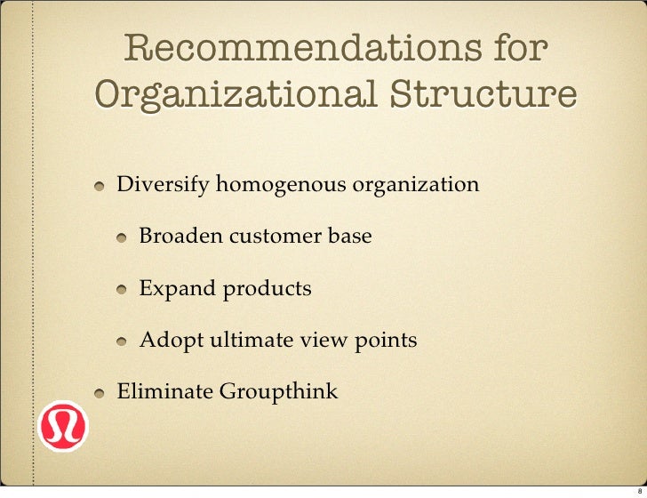 lululemon organizational structure chart