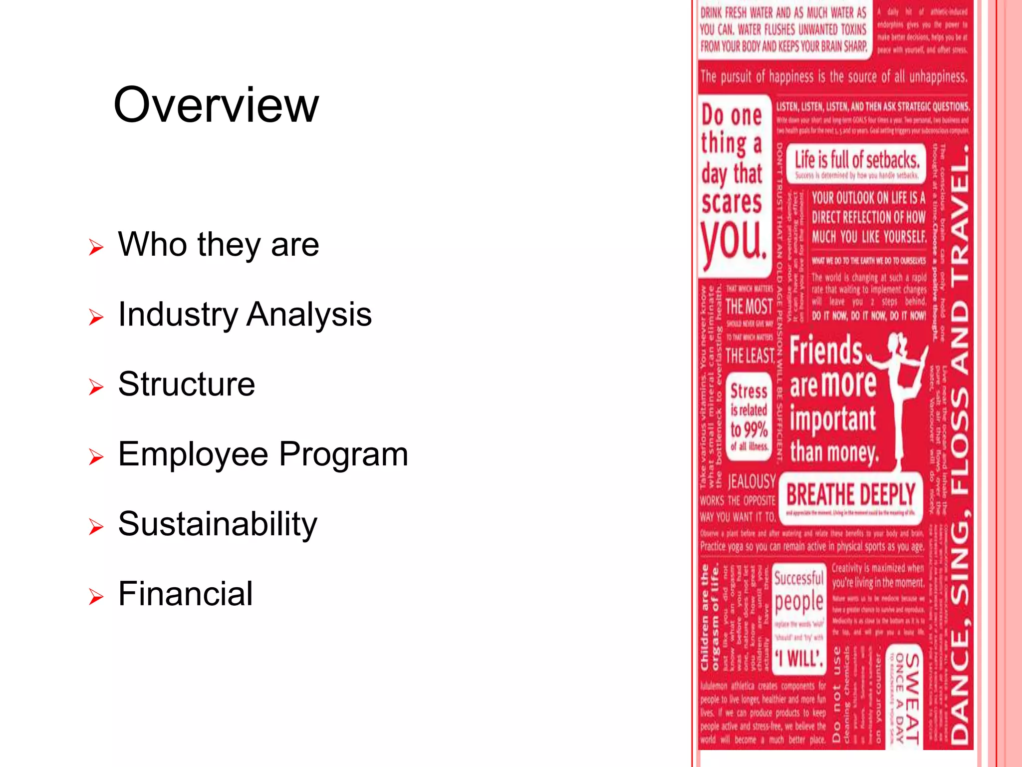 Lululemon Marketing Mix | PPTX