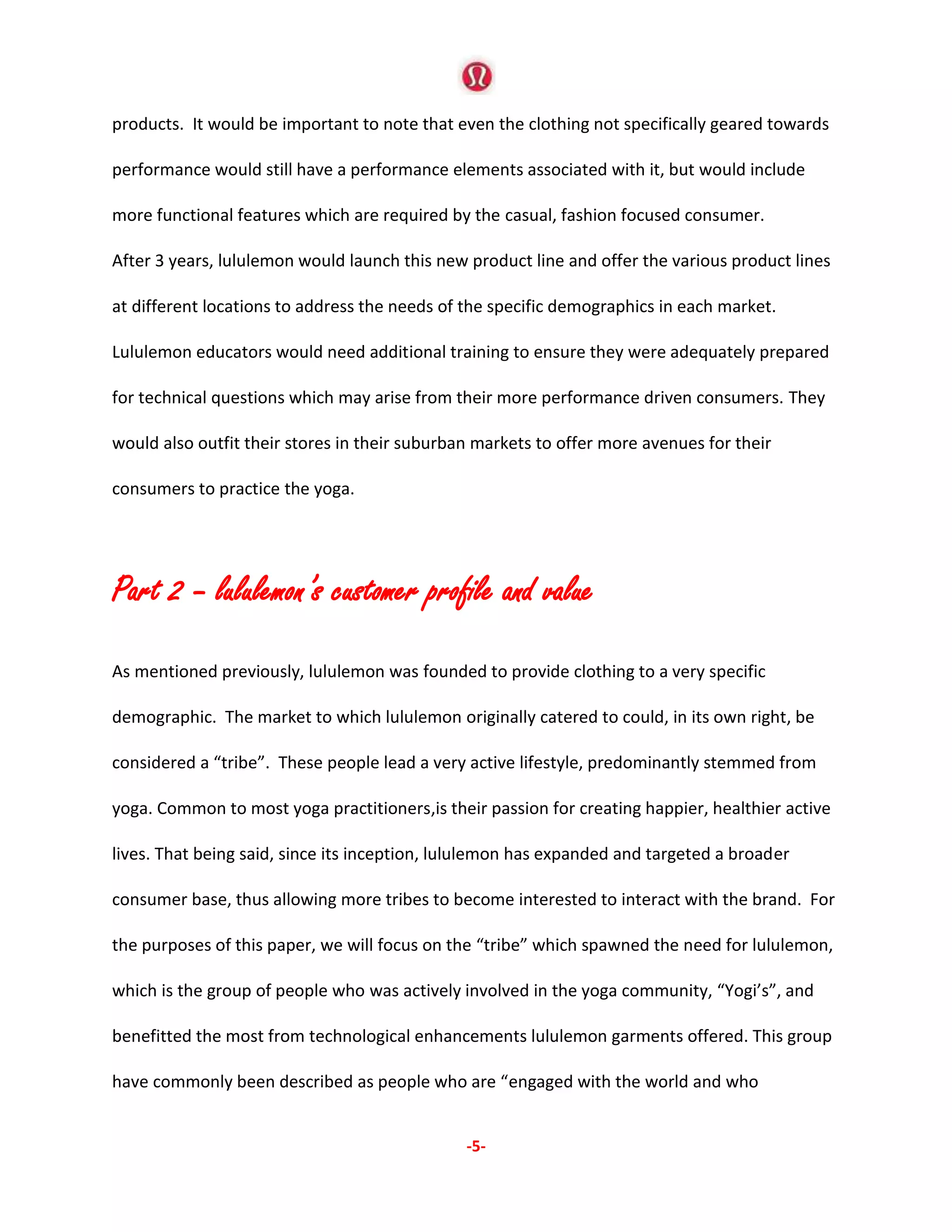 Lululemon Marketing Study | PDF