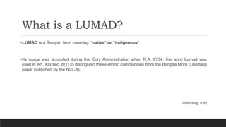 Lumads of Mindanao.pptx