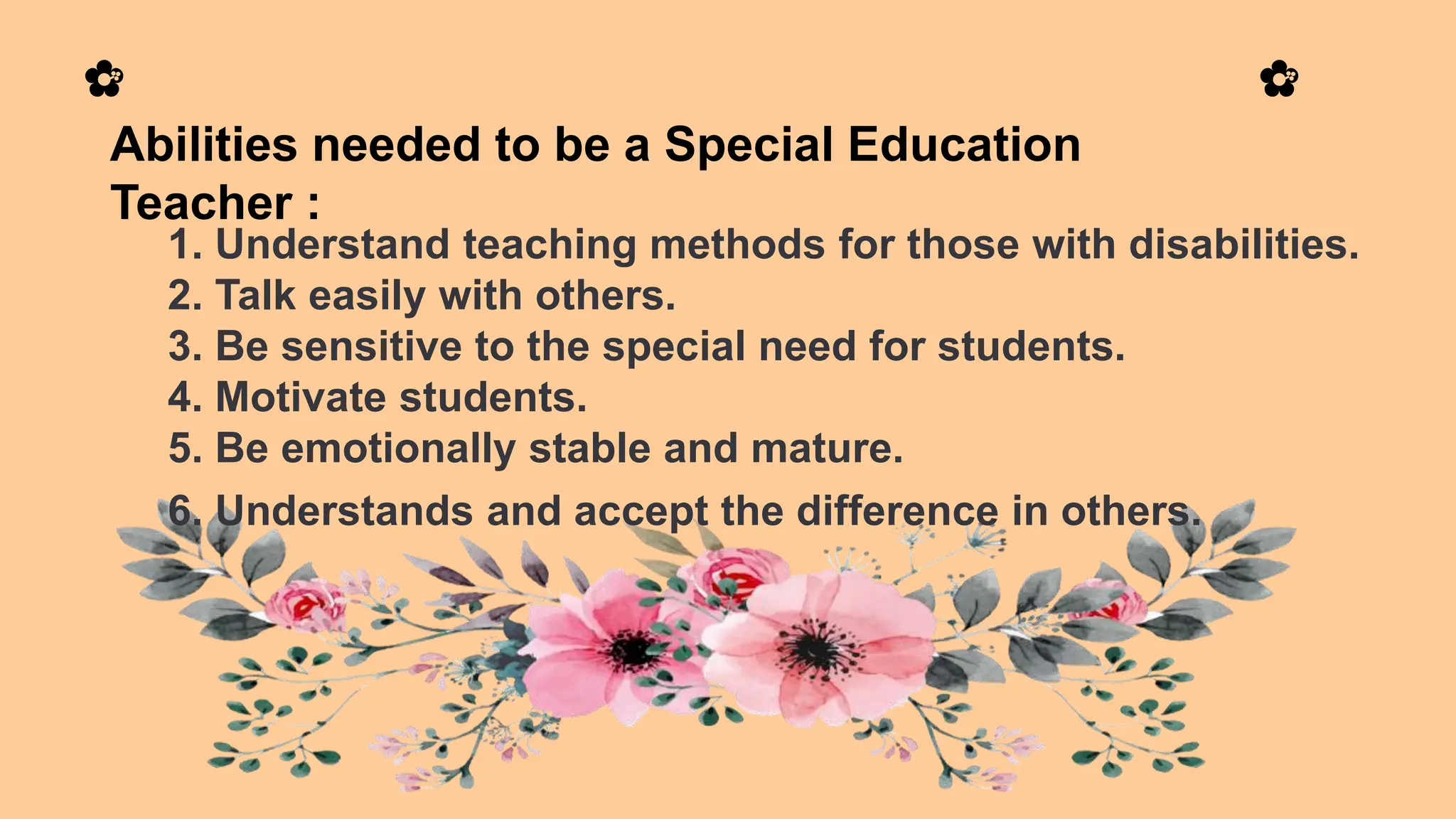 Role of the Special Education Teacher in an Inclusive SchoolREPORT Prof ...