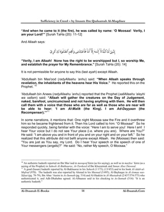 Lumatul itiqaad (Sufficiency of Creed) | PDF