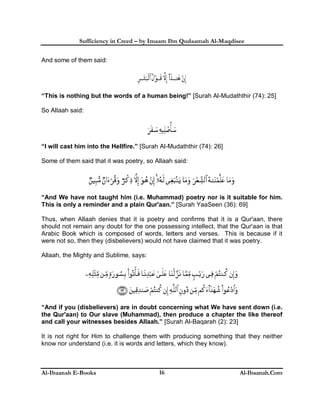Lumatul itiqaad (Sufficiency of Creed) | PDF