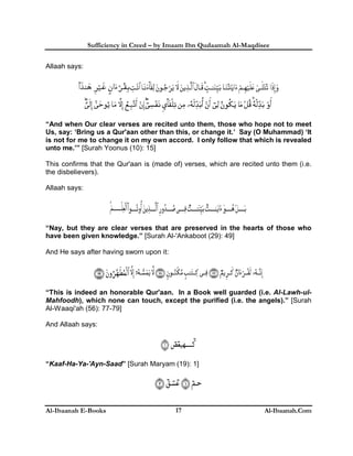 Lumatul itiqaad (Sufficiency of Creed) | PDF