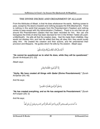 Lumatul itiqaad (Sufficiency of Creed) | PDF