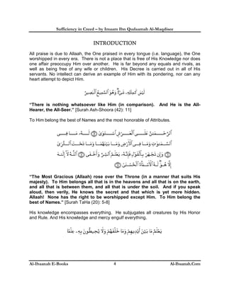 Lumatul itiqaad (Sufficiency of Creed) | PDF