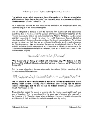Lumatul itiqaad (Sufficiency of Creed) | PDF