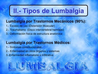 Lumbalgia | PPTX