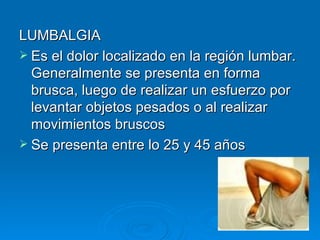 Lumbalgia | PPT