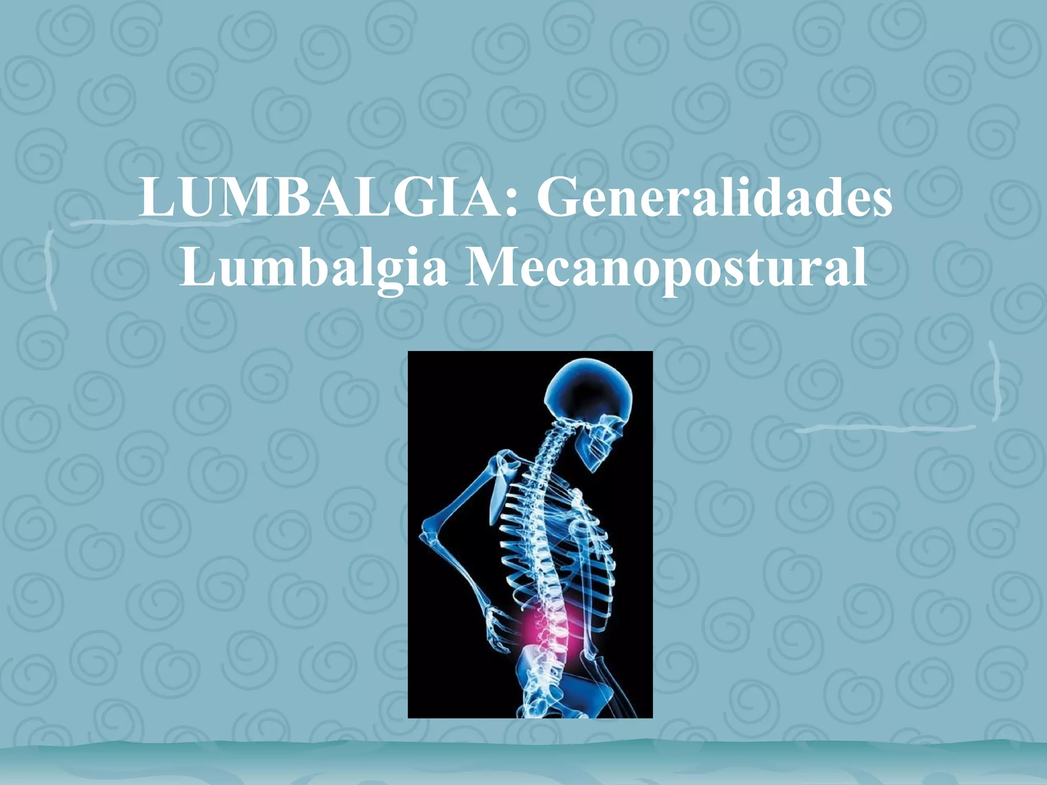 Lumbalgia | PPT