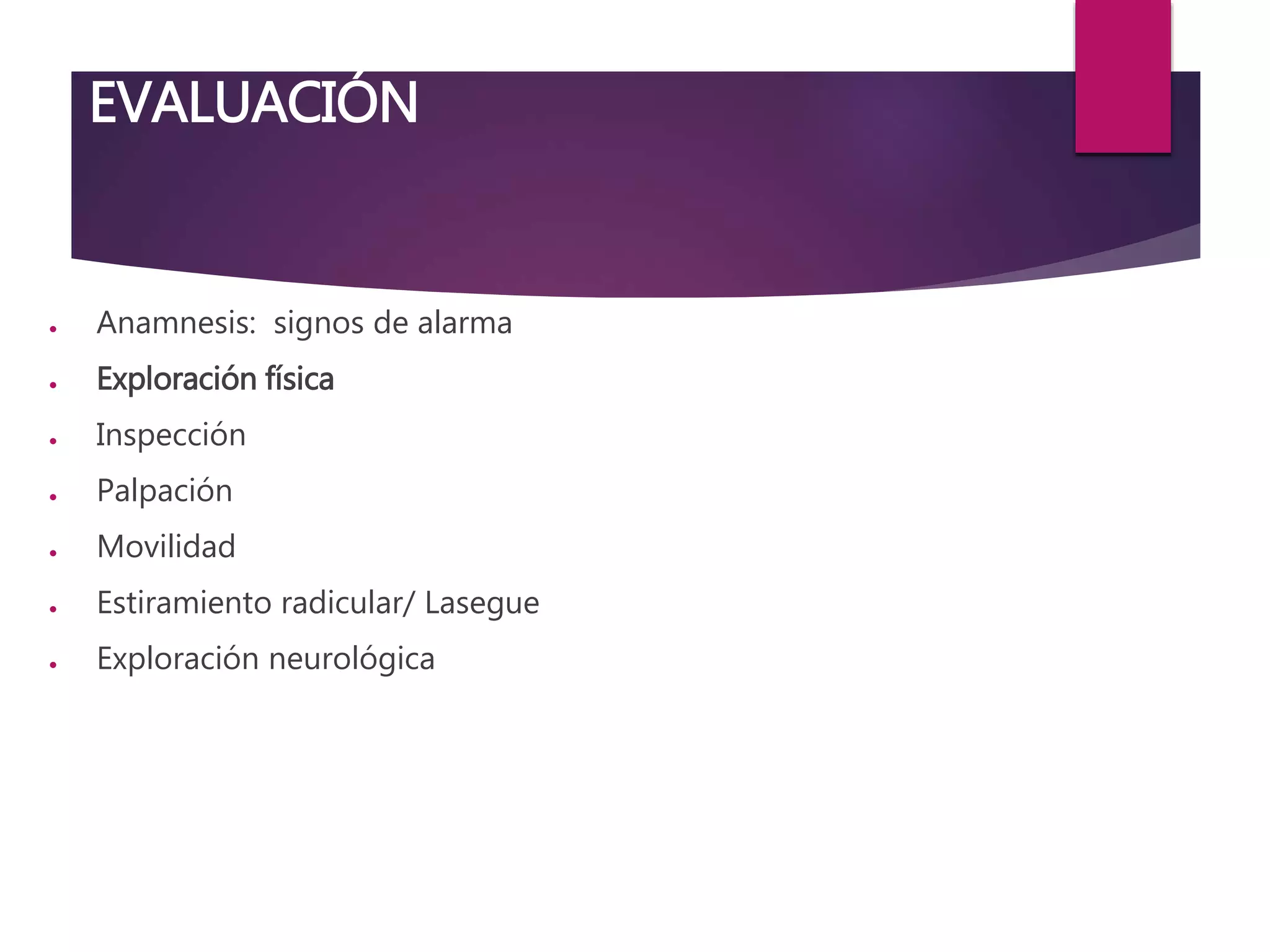 Lumbalgia en AP | PPTX