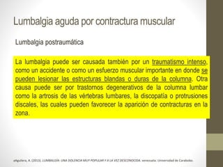 Lumbalgia | PPTX