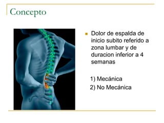 Lumbalgia aguda y lumbociatica | PPT