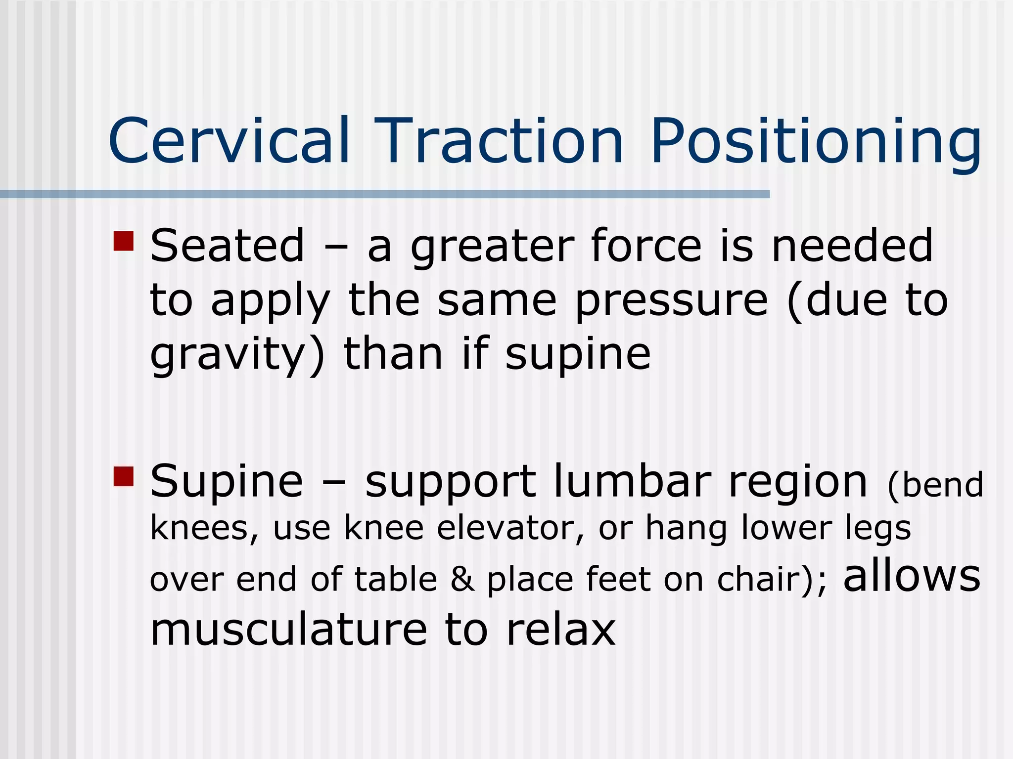 Tx Lumbar and-cervical | PPT
